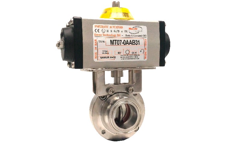 瑞益成公司-專業氣動閥-法蘭氣動-真空-衛生級-高壓氣動閥-蝶閥